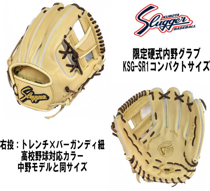 【楽天市場】\期間限定ポイント5倍！／ 久保田スラッガー 中野モデルと同サイズ KSG-SR1 右投 トレンチ×バーガンディ紐 高校野球対応 湯もみ型付け有 センナリスポーツ オススメ 硬式 ...