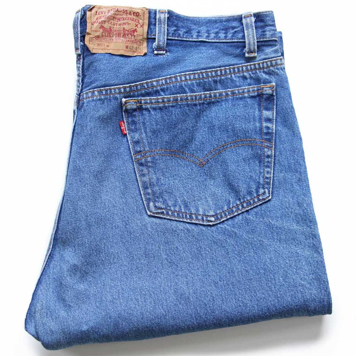 【楽天市場】90s USA製 Levi'sリーバイス 501 デニムパンツ W42★197 【中古】：Used Clothing Sixpacjoe