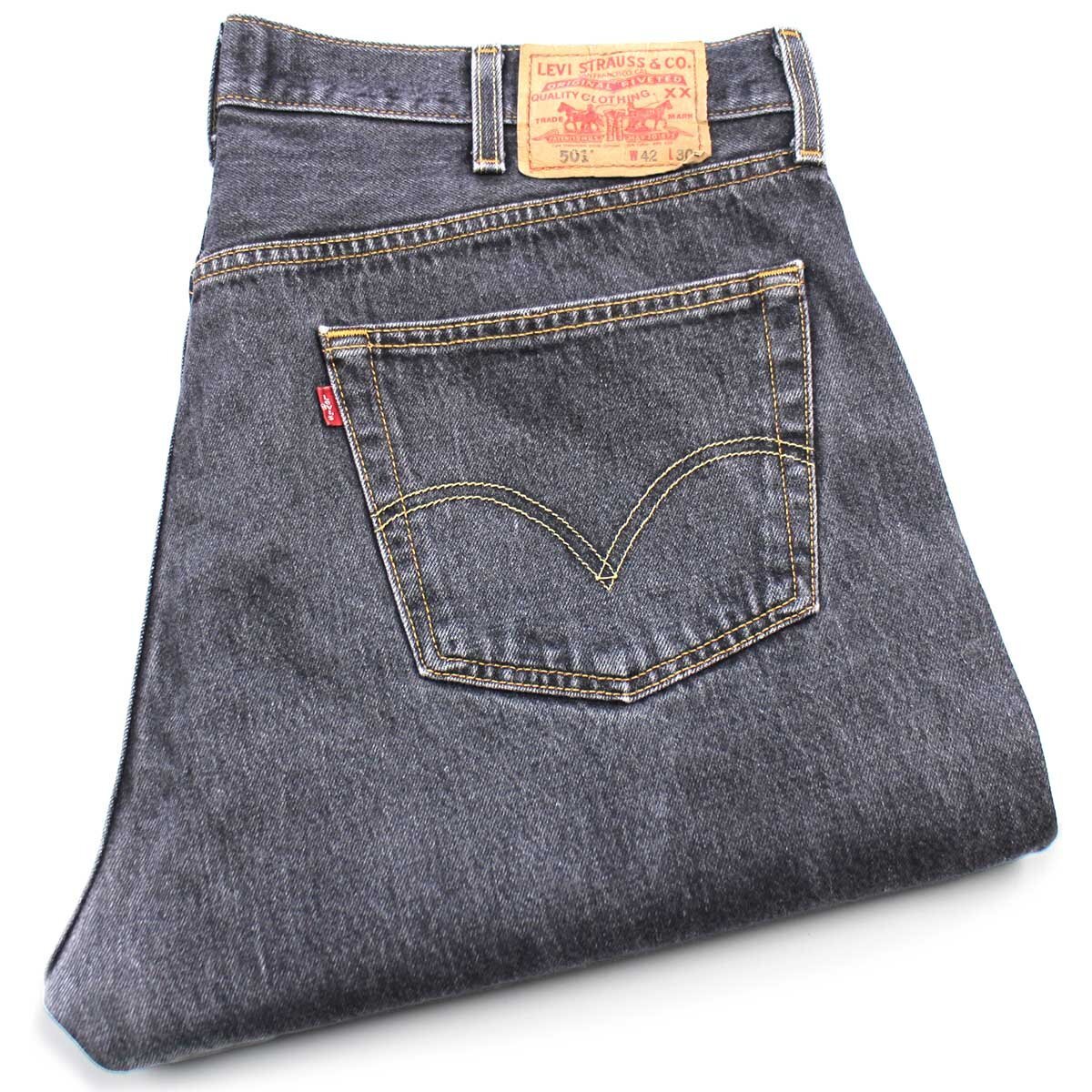 【楽天市場】Levi'sリーバイス 501 先染め ブラック デニムパンツ W42 L30★SDP4201【中古】：Used Clothing Sixpacjoe