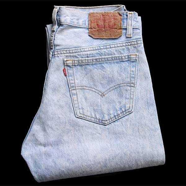 【楽天市場】80s USA製 Levi'sリーバイス 501 ケミカルウォッシュ デニムパンツ w32 L34★アシッド 【中古】：Used Clothing Sixpacjoe