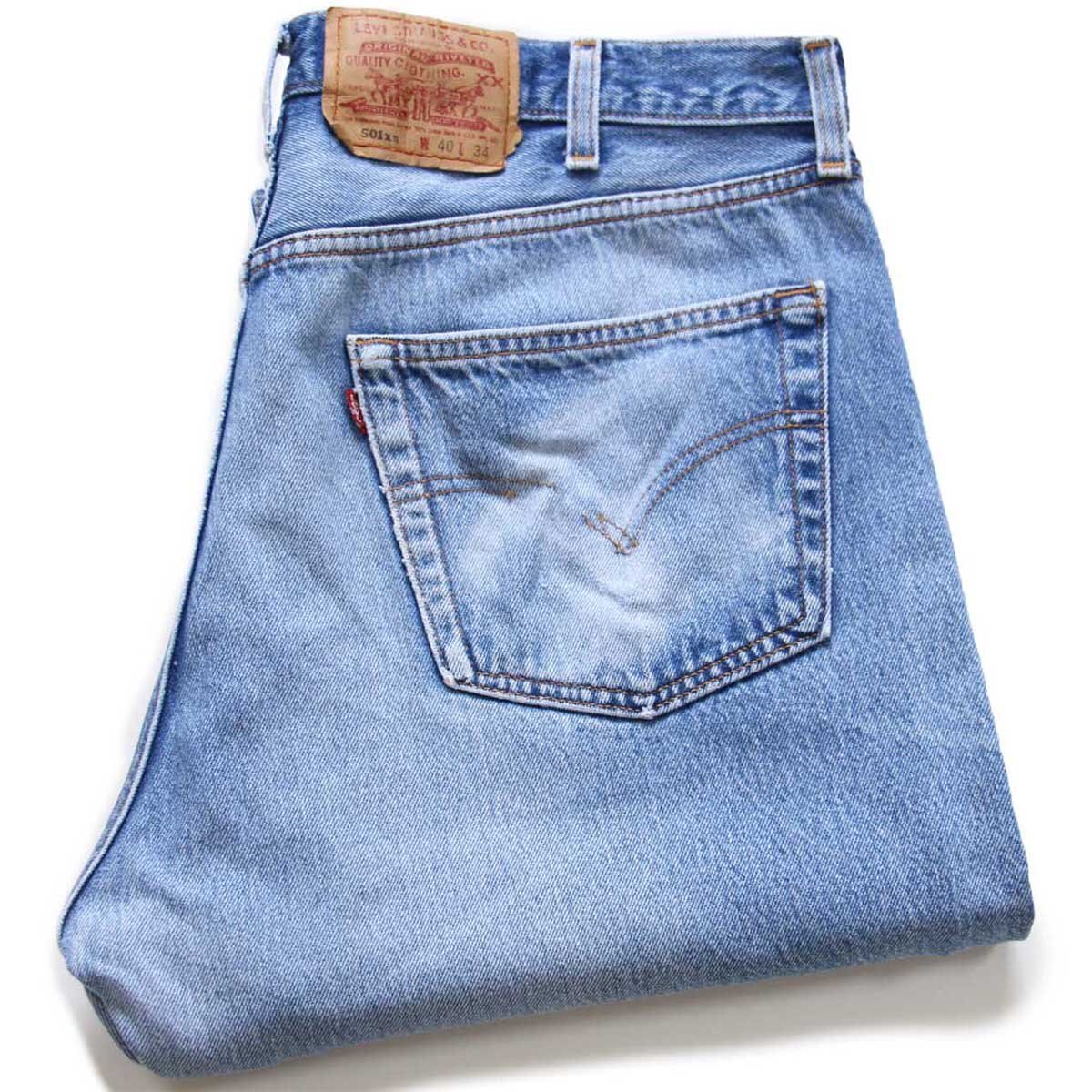 【楽天市場】90s USA製 Levi'sリーバイス 501 デニムパンツ ヒゲ w40 L34★158 【中古】：Used Clothing Sixpacjoe