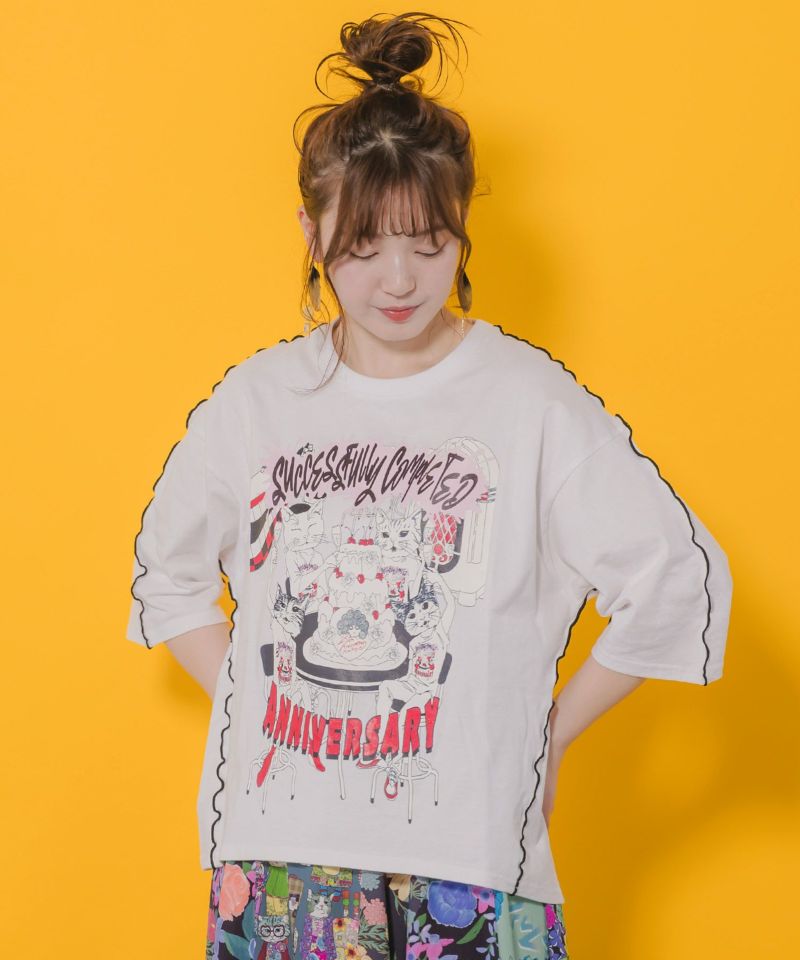 【楽天市場】【SALE 50%OFF】 ScoLar スカラー 25周年 アフター パーティー柄 Tシャツ 夏 レディース 五分袖 おしゃれ：ナチュラル服トートバッグシュガー