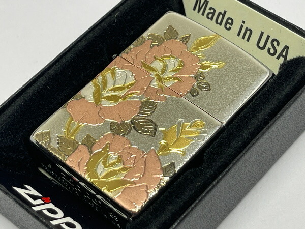 【楽天市場】ZIPPO[ジッポー]伝統工芸 ZP 電鋳板 バラ(ばら)【楽ギフ_包装】：sonnette