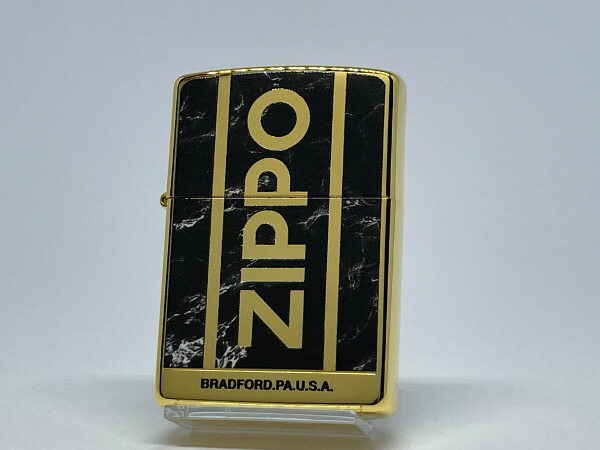 【楽天市場】【送料無料】ZIPPO[ジッポー]両面加工 ZIPPO LOGO BLACK MARBLE ゴールド 2G-BKMZLOGO【楽ギフ_包装】：sonnette
