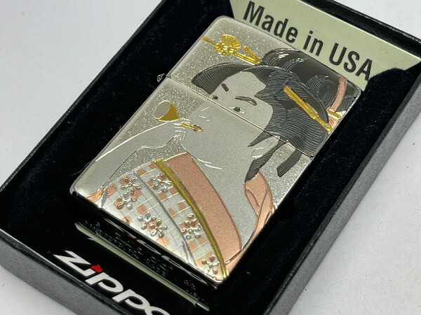 【楽天市場】ZIPPO[ジッポー]伝統工芸 ZP 電鋳板 ビードロを吹く女(びーどろをふくおんな)【楽ギフ_包装】：sonnette