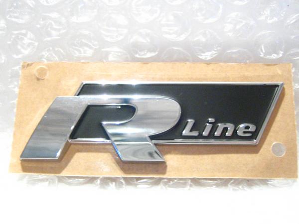 【楽天市場】VW純正 R-lineロゴ Rライン・エンブレム/サイド ブラック 【GENUINE PARTS】：スパイラルオート