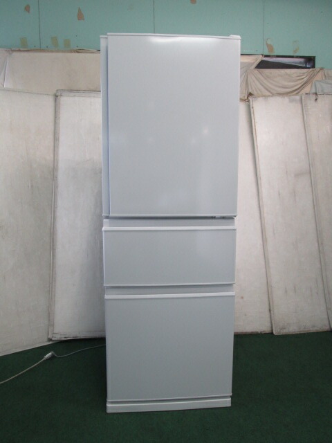 【楽天市場】2023年 三菱 330L 3ドア冷凍冷蔵庫 MR-C33H-W(0309CH)7CY-1【中古】【RCP】：アウトレットステージ21