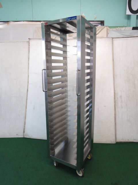 【楽天市場】 ※美品 マルゼン ステンレス20段 トレーラックカート MBRC-820 法人限定(0917BH)7CC-13【中古】【RCP ...