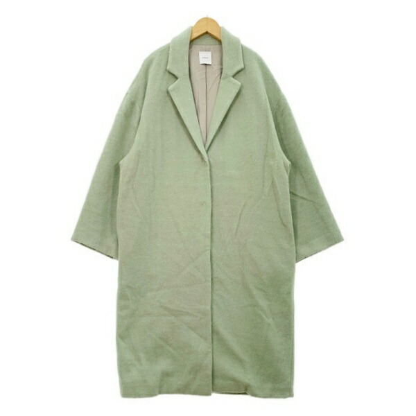 【楽天市場】【中古】AMERI COLOR OVER COAT チェスターコート カラーオーバーコート ロング ポリエステル 017270660 シンプル レディース グリーン アメリ ...