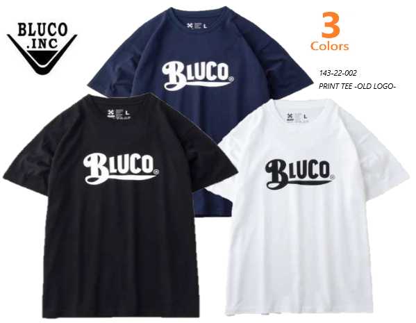【楽天市場】BLUCO （ブルコ）PRINT TEE -OLD LOGO- 143220022404 ロゴプリント Tシャツ 半袖 ...