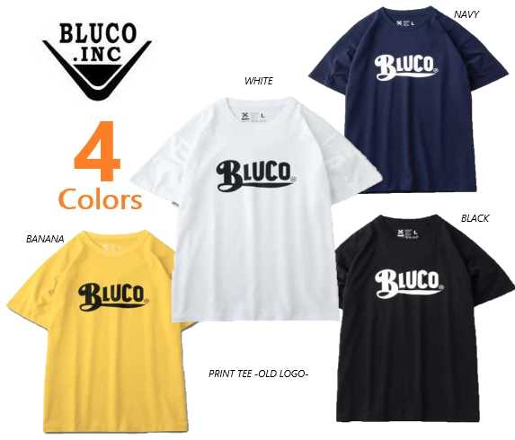 【楽天市場】BLUCO （ブルコ）PRINT TEE -OLD LOGO- 143220022404 ロゴプリント Tシャツ 半袖 ...