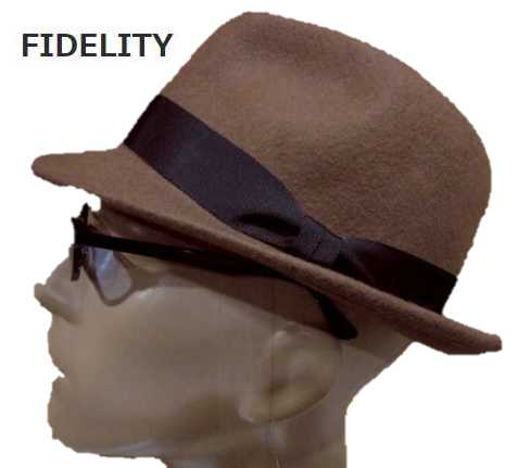 【楽天市場】FIDELITY(フィデリティ)FELT FEDRA HAT -ブラウン：SWAPMEET