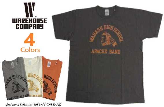 【楽天市場】ウェアハウス(WAREHOUSE) 2nd hand Series Lot 4064 APACHE BAND プリントTシャツT ...