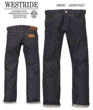 【楽天市場】ウエストライド(WESTRIDE) WR201（LENGTH33）スーパーヘビー21.75oz デニムパンツ【送料無料】アメカジ ヴィンテージ バイカー ライダーパンツ ボトムス ...