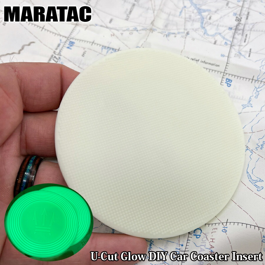 【楽天市場】【全品P5倍★8月24日20：00～27日9：59まで！】MARATAC U-Cut Glow DIY Car Coaster ...