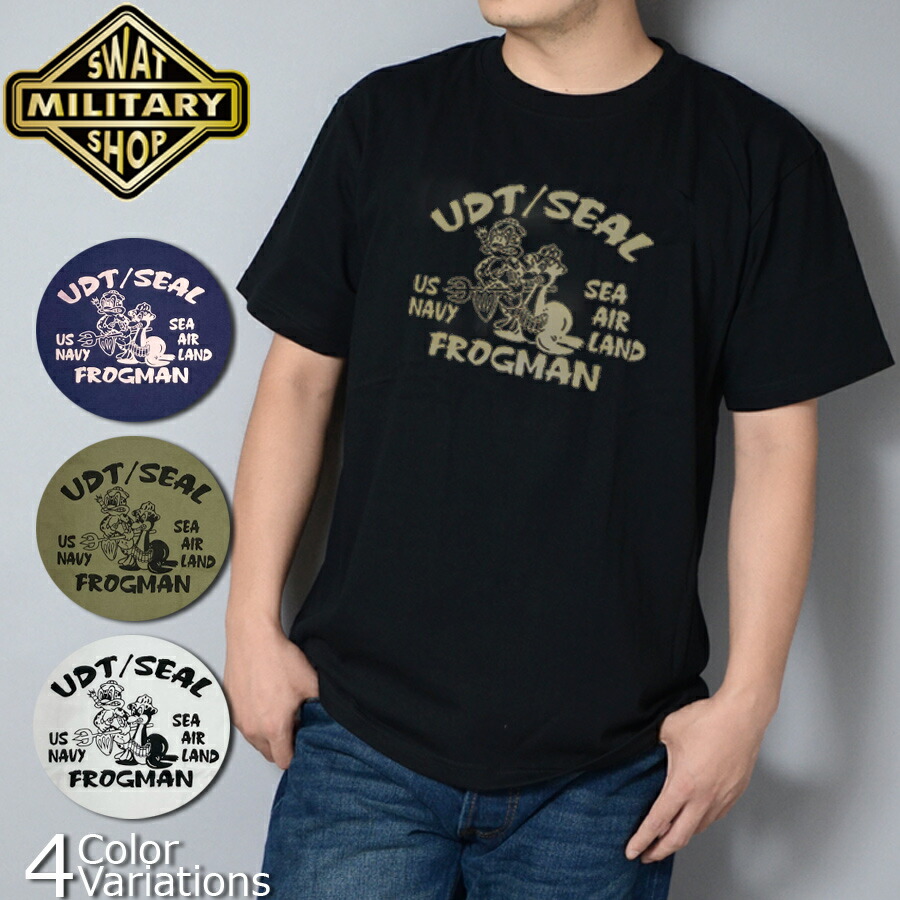 【楽天市場】SWAT ORIGINAL UDT/SEAL "FROGMAN" T-SHIRT 【メール便】：スワット楽天市場店