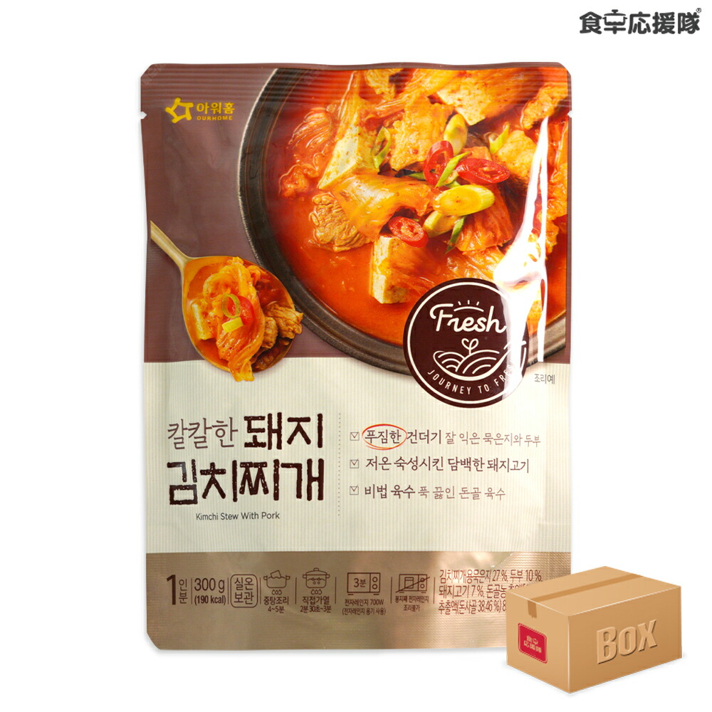 【楽天市場】OURHOME 豚キムチチゲ 12袋 人気PBシリーズ「journey go fresh」の人気商品：食卓応援隊