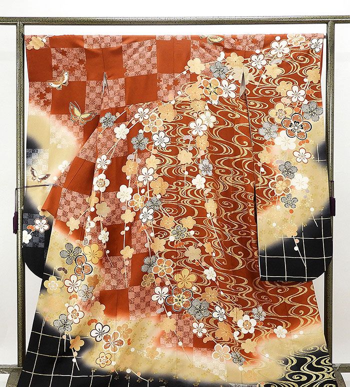 楽天市場】＼50％OFF+10％クーポン+ポイント10倍／振袖 正絹 花模様 5