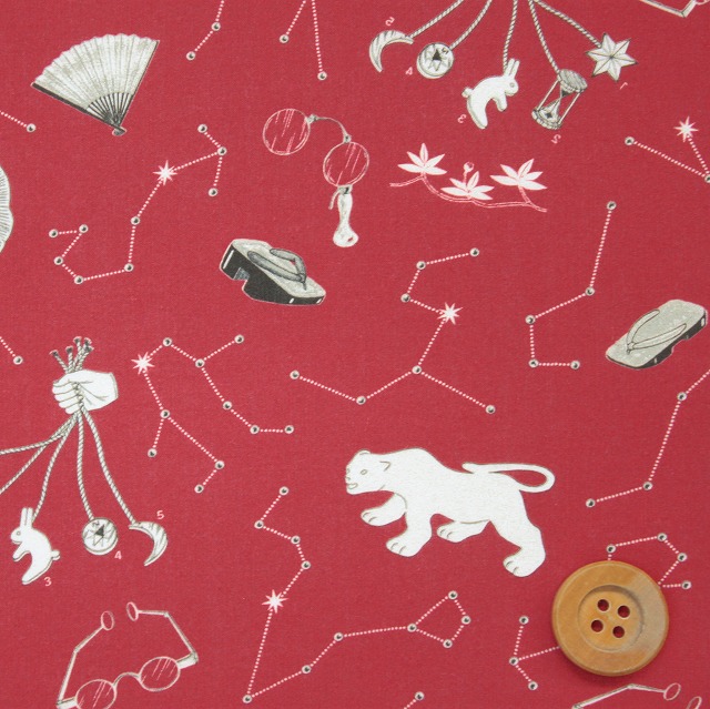 【楽天市場】リバティプリント タナローン（Ai Teramoto アイ・テラモト）レッド【21-36311306・21CT】：HOBBY ...