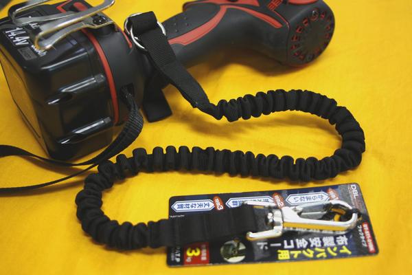 【楽天市場】【三共コ-ポレ-ション】布製安全コード インパクト用に最適 落下防止に DT-STI-01BK【領収書対応】：どうぐ屋楽天市場店