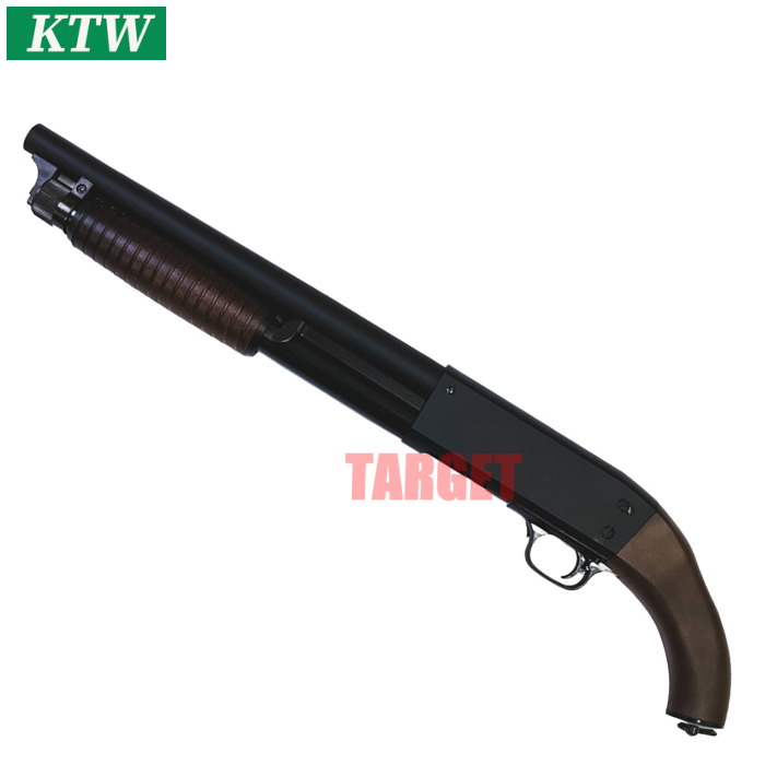 【楽天市場】【8月25日発売予定】KTW イサカ M37 ソウドオフ ポンプアクション エアーコッキング 18歳以上 (Sawed-Off フェザーライト ベトナム戦争 散弾銃 ショットガン ...