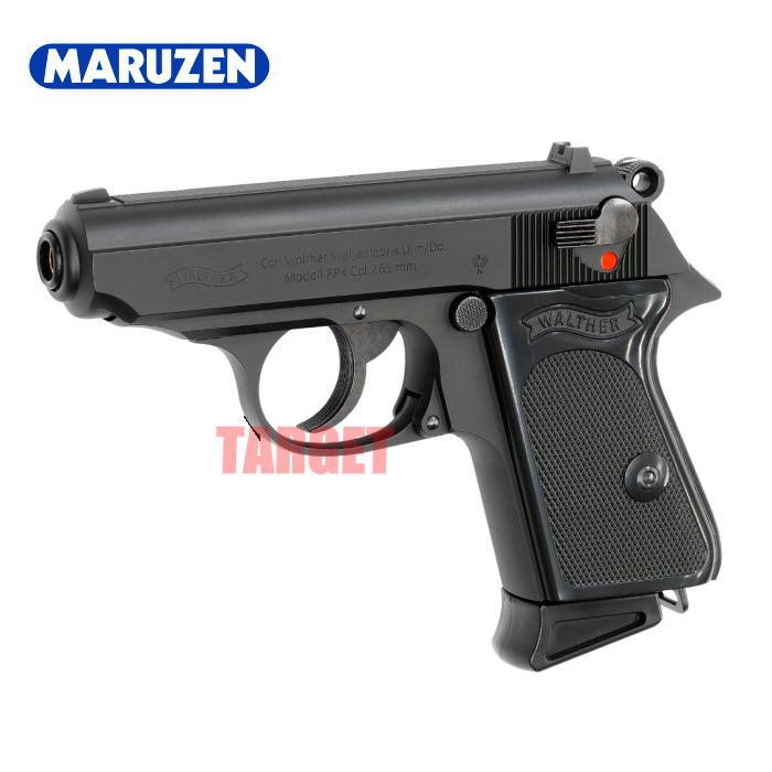 【楽天市場】☆マルゼン ワルサー PPK ガスブローバック ブラックモデル 18歳以上 (オフィシャルライセンス ガスブローバック ...