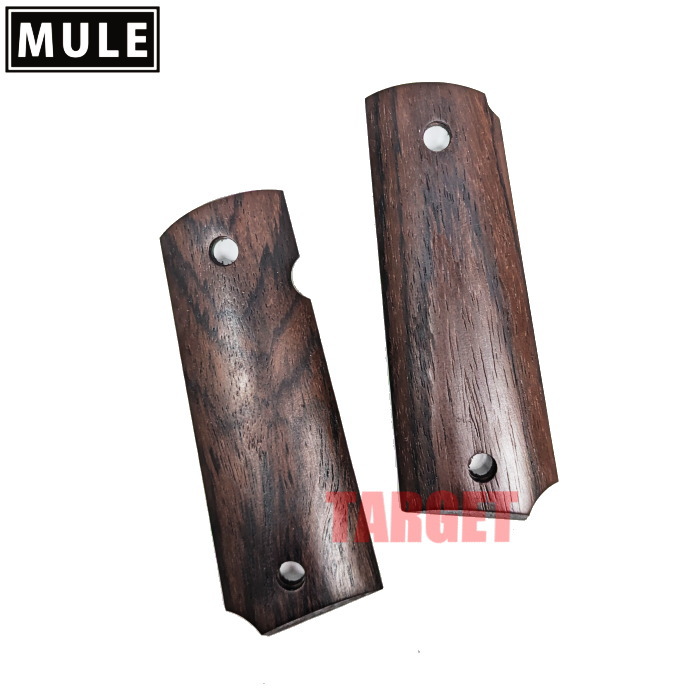 【楽天市場】☆MULE 1911 ガバメント用 木製グリップ ローズウッド スムース メダリオン無し グリップウェイト付き (COLT コルト ...