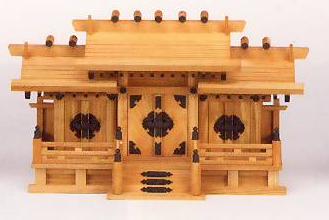 【楽天市場】神棚 屋根違い三社 中 ヒノキ NO.24 MK6108：戸田家具