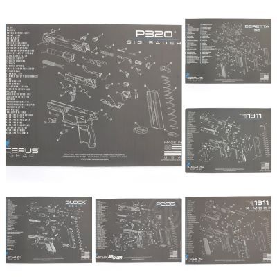 【楽天市場】CERUS GEAR SCHEMATIC HANDGUN PROMAT プロマットハンドガンマット：バラエティショップ トマトハウス