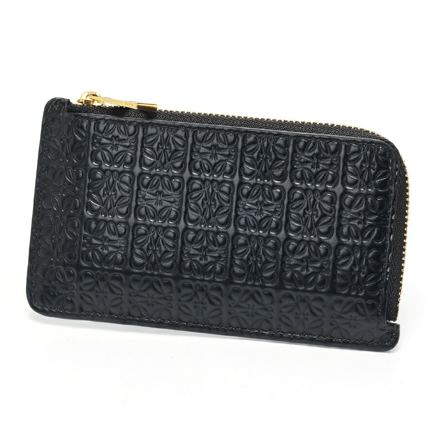 【楽天市場】【中古】 ロエベ / LOEWE リピートアナグラム コインカードホルダー C499Z40X04 レザー ブラック 商品番号 S ...