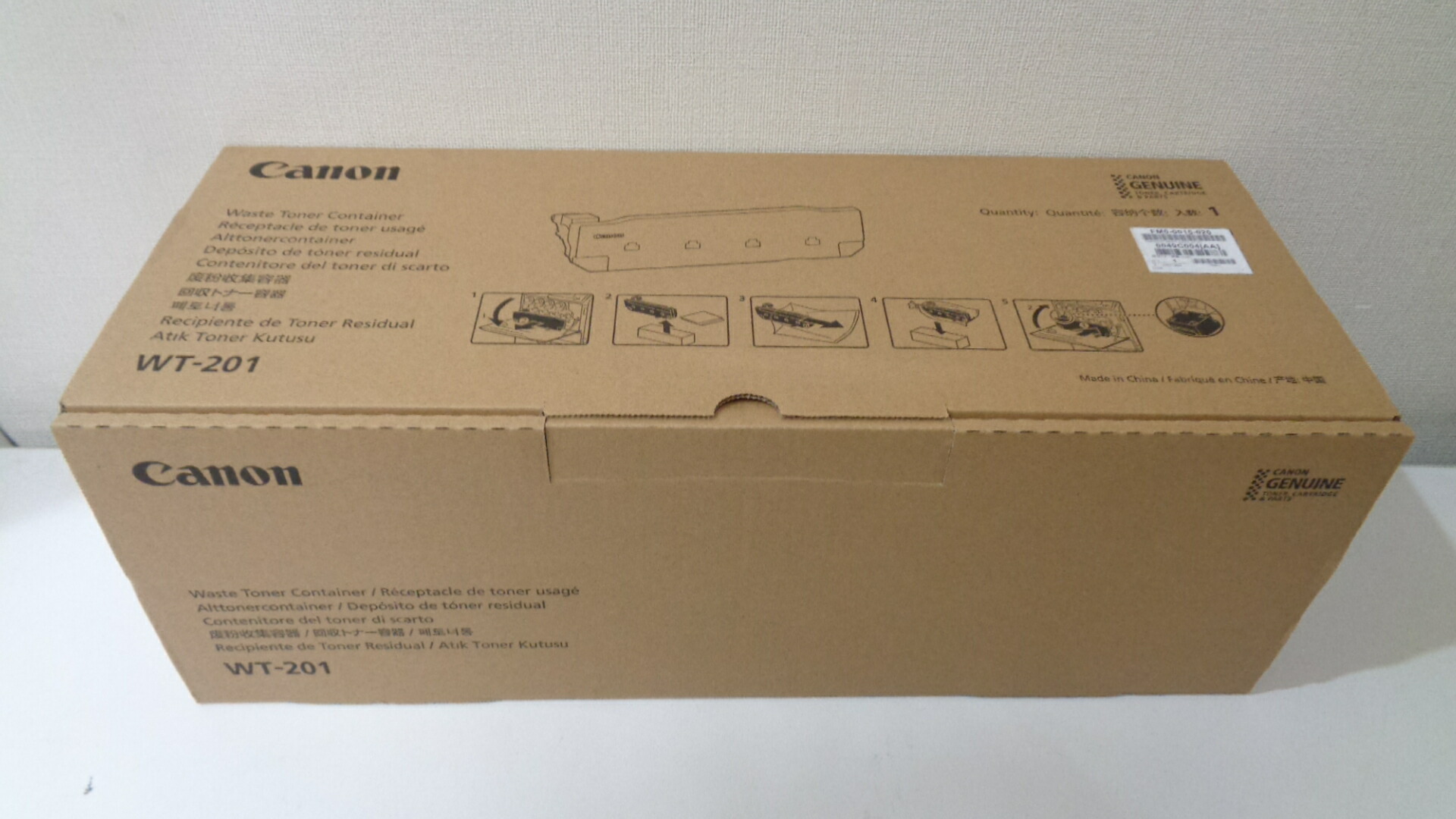 【楽天市場】キャノン 回収トナー/廃トナーボトルWT201 純正品：トナーバンク