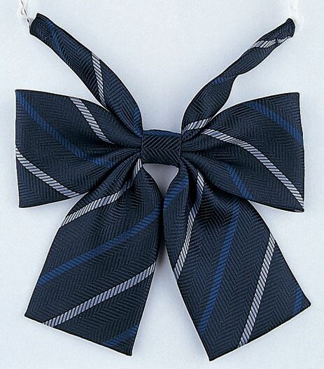 【楽天市場】スクールリボン ハネクトーン HANECTONE 【ストライプ（紺/白）】スクール小物 51bd-3：トップ学生服