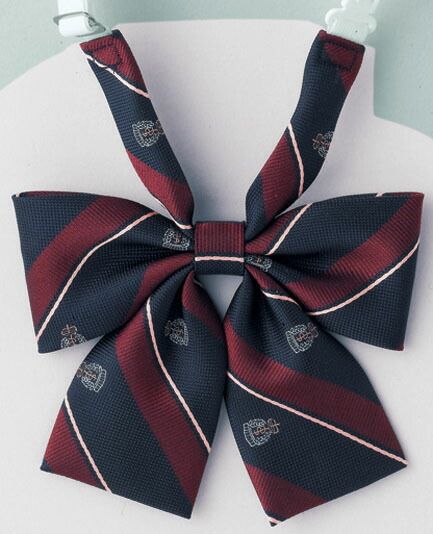 【楽天市場】スクールリボン ハネクトーン HANECTONE 【ストライプ（紺/エンジ）】スクール小物 51jk-3：トップ学生服