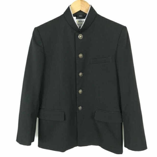 【楽天市場】学生服 学ラン 160A 男子 富士ヨット 上着 ウール混 標準型学生服 ラウンドカラー カシドス 黒 中古 ランクC a3 ...