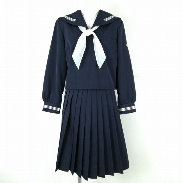 【楽天市場】ブレザー スカート 上下2点セット 冬物 女子 学生服 中学 高校 紺 制服 中古 ランクC EY9750：トップ学生服