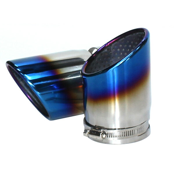 【楽天市場】マツダ CX-5 KE系 マフラーカッター 2本セット ステンレス製 チタンカラー ストレート スラッシュ シングル チタン焼き色 ...