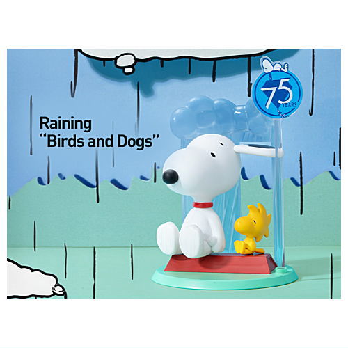 【楽天市場】POPMART Peanuts 75th Anniversary スヌーピー コミック ライフ シリーズ [9.Raining ...