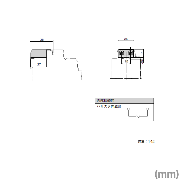 【楽天市場】富士電機 SZ-Z2 コイルサージ吸収ユニット 電磁開閉器用部品 バリスタ内臓, 操作コイル電圧範囲: AC/DC100～240V ...