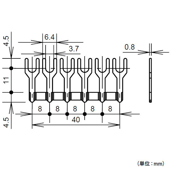 【楽天市場】メール便OK IDEC (アイデック/和泉電機) BNJ26FW 10個入 BDシリーズ 渡り金具 フォーク形, 絶縁被膜無 NN ...
