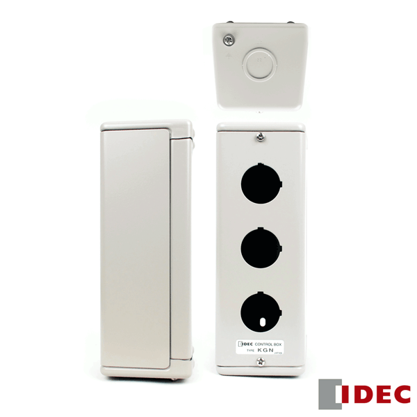 【楽天市場】IDEC(アイデック/和泉電機) KGN311Y 形コントロールボックス 3点用 穴径: Φ30.5mm IP40 NN ...