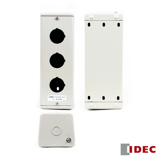 【楽天市場】IDEC(アイデック/和泉電機) KGN311Y 形コントロールボックス 3点用 穴径: Φ30.5mm IP40 NN ...