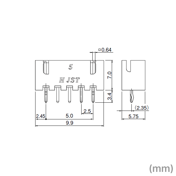 【楽天市場】当日発送・メール便OK JST 日本圧着端子製造 B3B-XH-A(LF)(SN) コネクタ ベース付ポスト トップ型 3極 NN：ANGEL HAM SHOP JAPAN