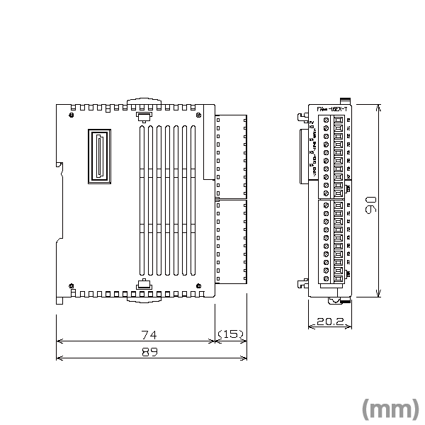【楽天市場】三菱電機 FX2NC-16EX-T 増設ブロック 入力16点 シンク入力 NN：ANGEL HAM SHOP JAPAN
