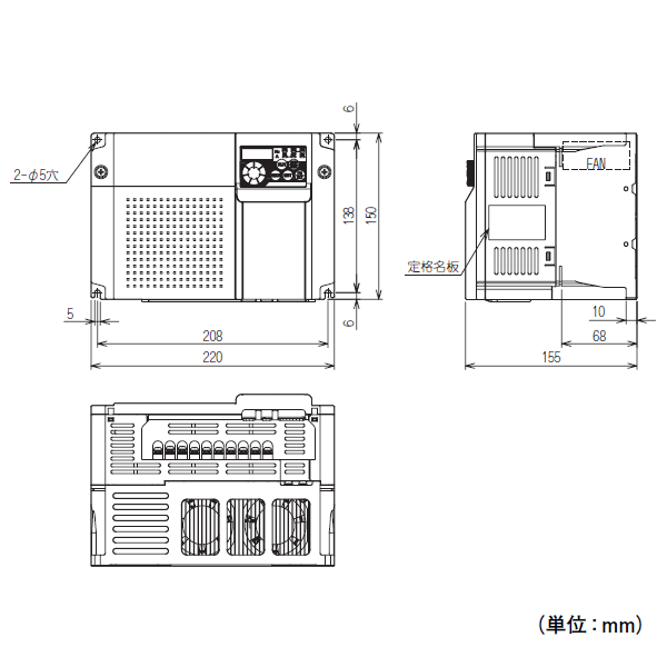【楽天市場】当日発送OK 三菱電機 FR-D720-5.5K 簡単・小型インバータ 三相200Vクラス 適用モータ容量:5.5kW 定格容量:9.5kVA 定格電流:23.8A NN ...