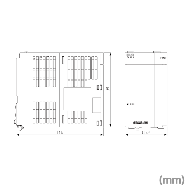 【楽天市場】三菱電機 Q64PN 電源ユニット Qシリーズ シーケンサ 入力電源: AC100～240V 定格出力電流: DC5V 8.5A ...