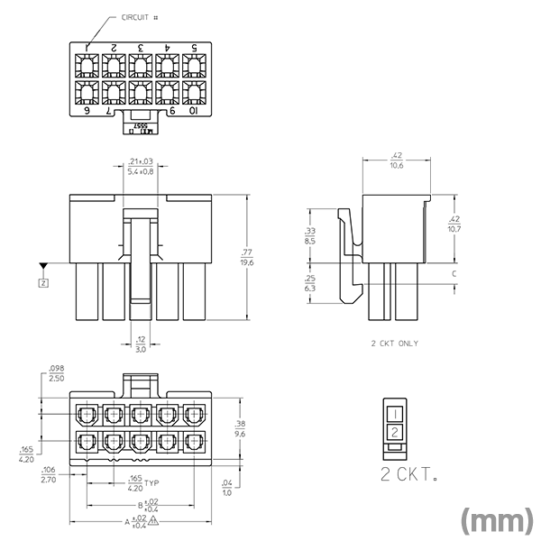 【楽天市場】在庫有 汎用コネクタ 5557-02R 2極 100個入 (モレックス(MOLEX)のカプラー) TV：ANGEL HAM ...