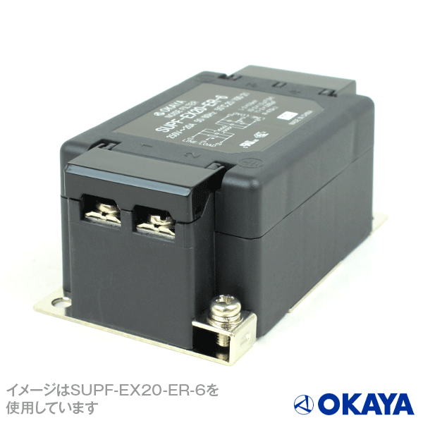 【楽天市場】岡谷電機産業 SUPF-EX5-ER-6 250VAC ノイズフィルタ 定格電流:5A 漏洩電流:1.0mA NN：ANGEL ...