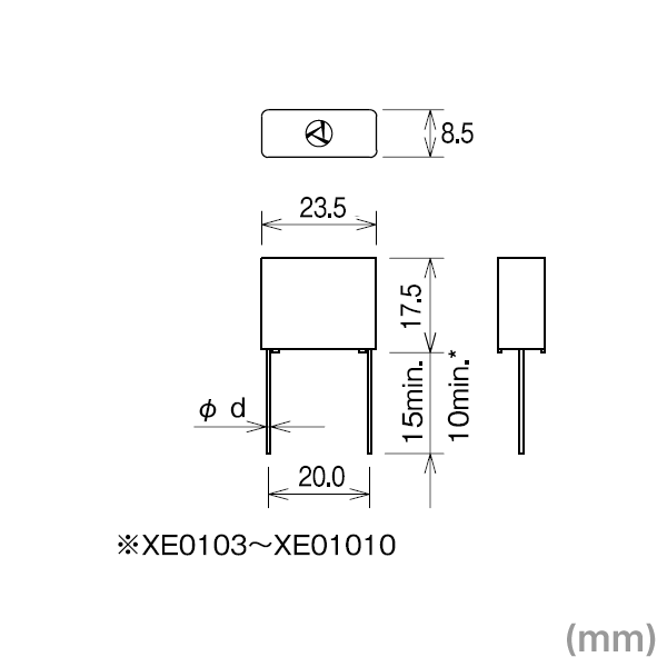 【楽天市場】当日発送・メール便OK 岡谷電機産業 XE1201 250VAC スパークキラー 静電容量:.01μF NN：ANGEL HAM ...