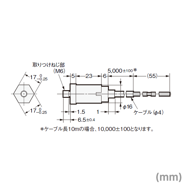 【楽天市場】オムロン Omron D7f S01 05 振動センサ センサ部 マニュアル設定タイプ ケーブル長 5m Nn：angel Ham Shop Japan