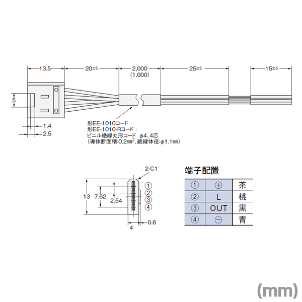 【楽天市場】当日発送OK オムロン(OMRON) EE-1010 2M フォト・マイクロセンサ専用コード付コネクタ 2M NN：ANGEL HAM SHOP JAPAN
